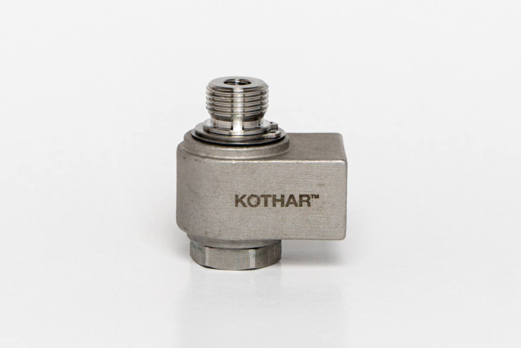 Kothar 90° Forgócsatlakozó, 3/8"M-3/8"F (INOX) - G